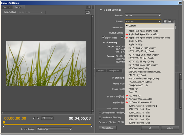 Tips on encoding videos for Android using Adobe Media Encoder - Int3ractive